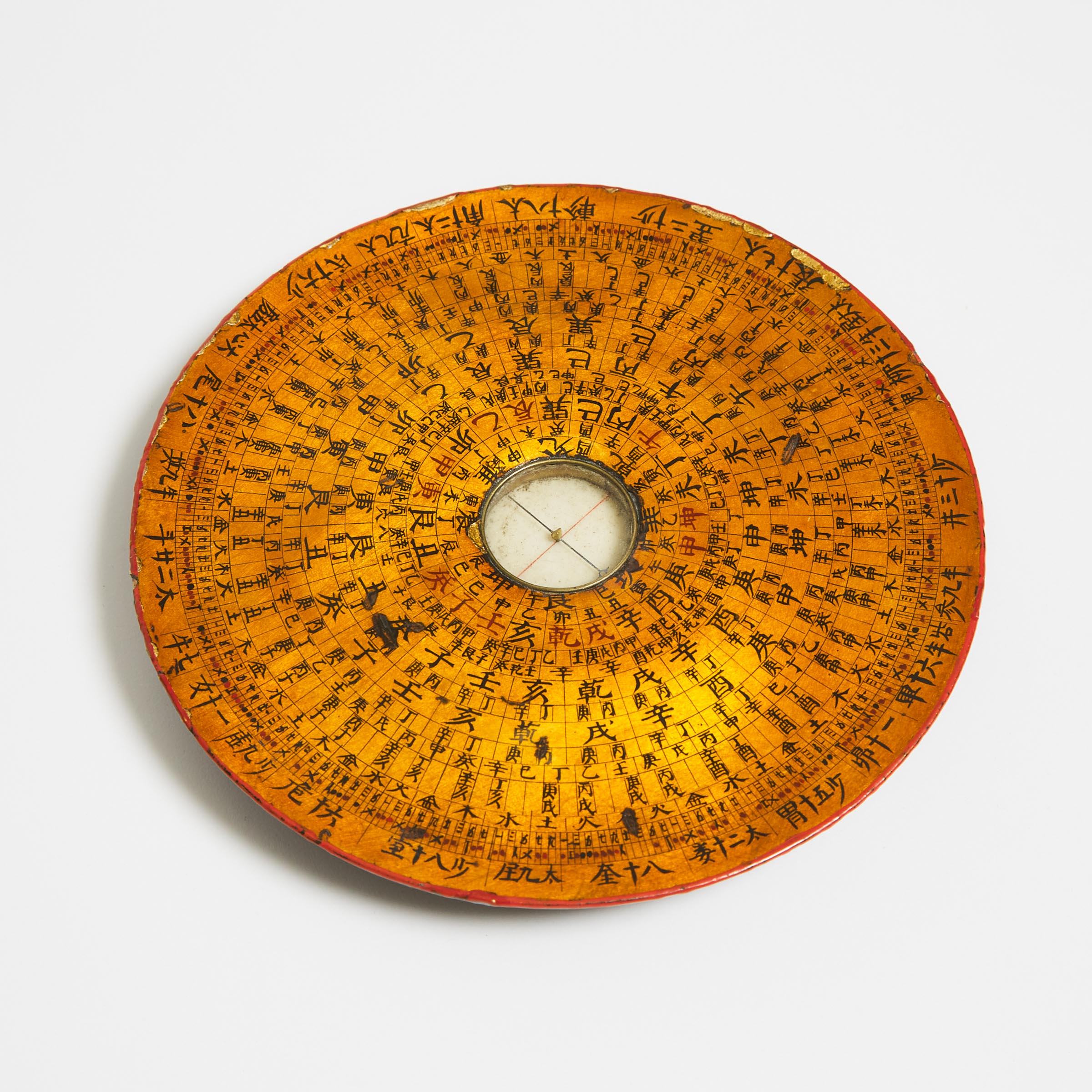 Price guide for A Chinese Wood Geomantic Compass,