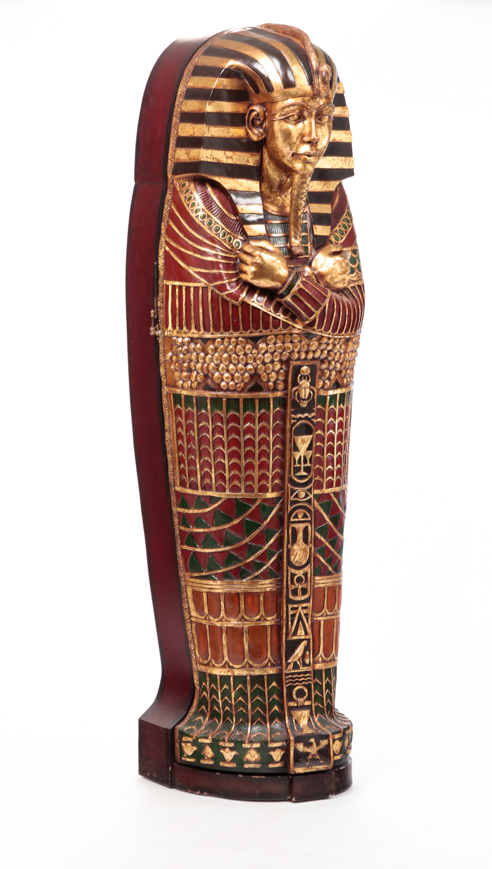Price guide for EGYPTIAN STYLE SARCOPHAGUS CABINET.